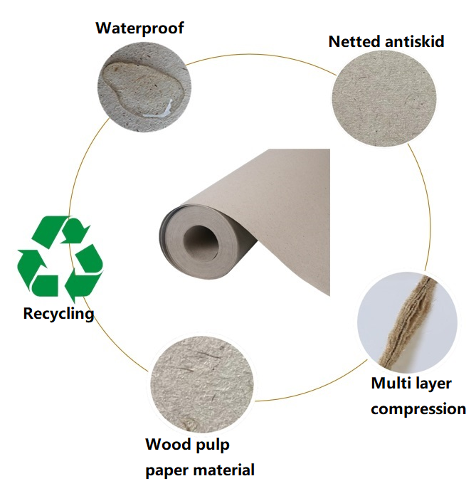 Building Project Floor Protection Cardboard , Thick Floor Covering Paper