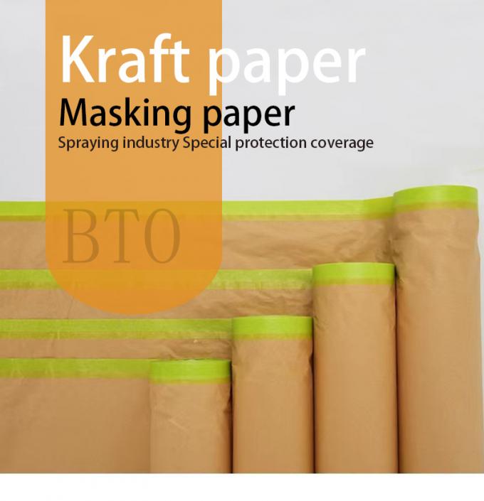 Wall Covering Adhesive Paint Masking Paper For Floor Protection