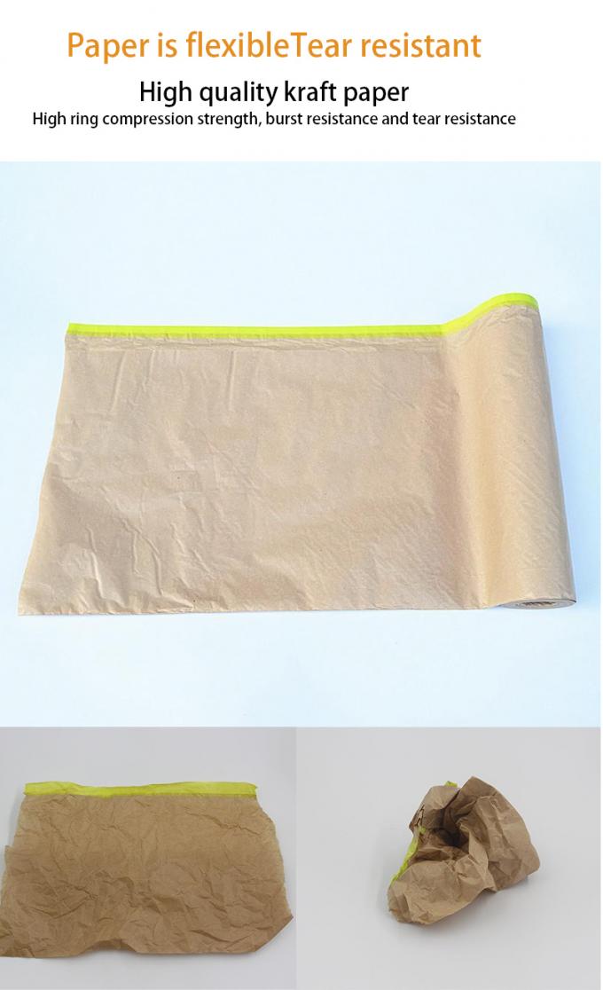 Wall Covering Adhesive Paint Masking Paper For Floor Protection